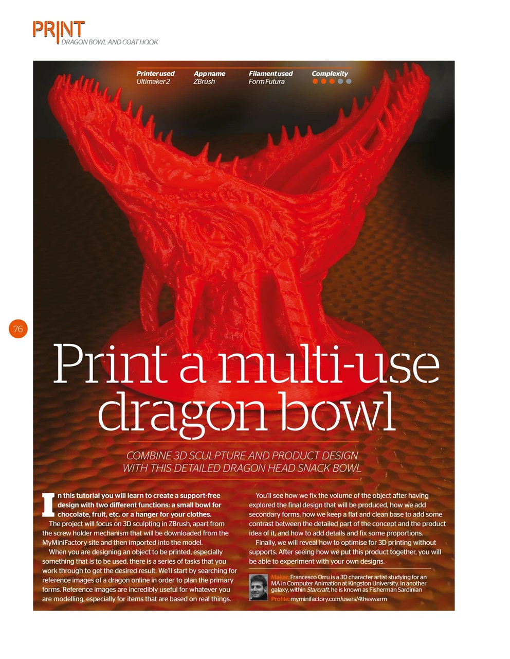 Creative Bookazine - 3D Make & Print Eighteenth Edition Back Issue