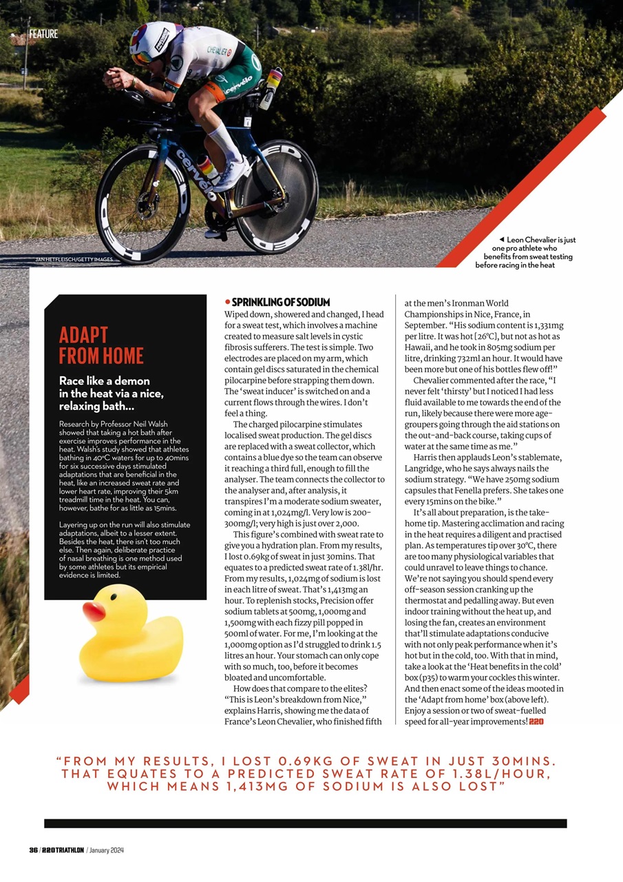 220 Triathlon Magazine - January 2024 Back Issue
