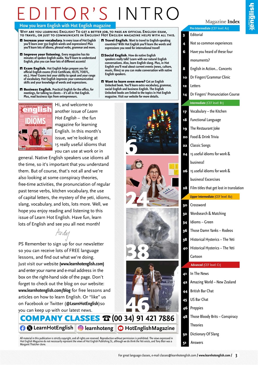 Learn Hot English Magazine - 259 Subscriptions | Pocketmags