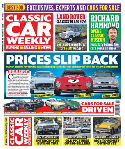 Classic Car Weekly Magazine - 22-Nov-2023 Back Issue