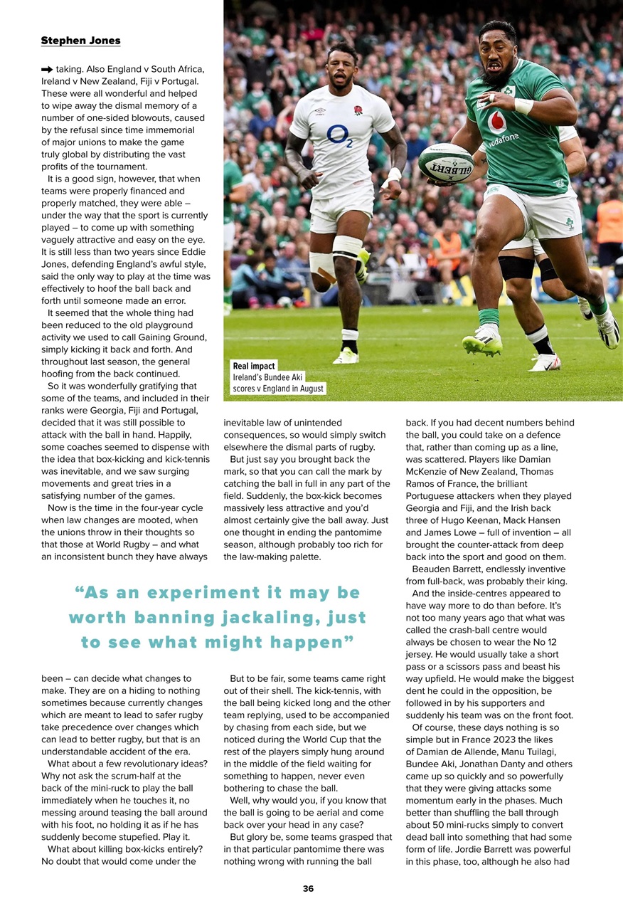 Rugby World Magazine - January 2024 Back Issue