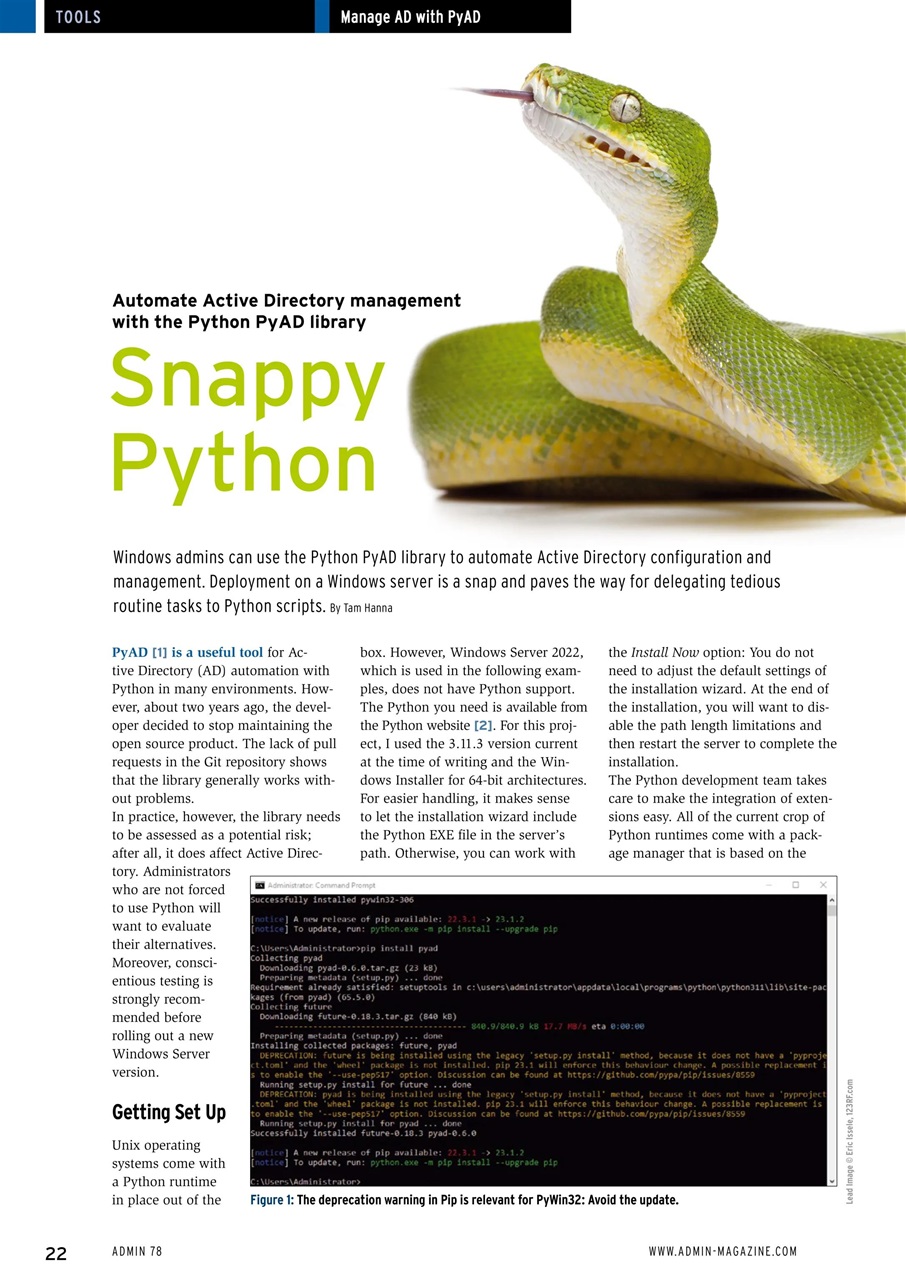 Admin Magazine Novdec 2023 Back Issue