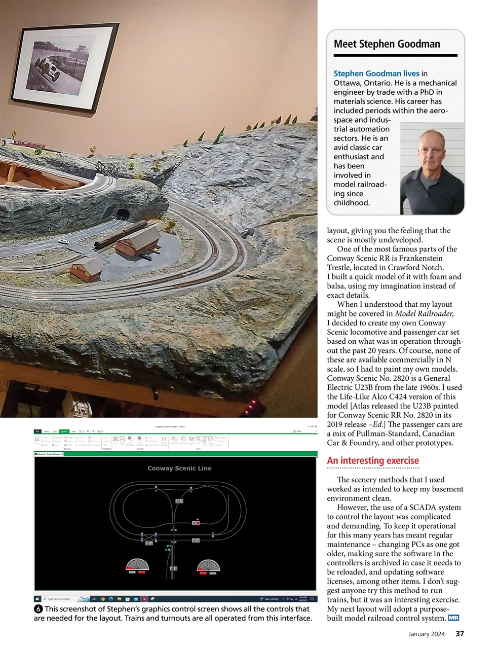 Model Railroader Magazine - January 2024 Back Issue