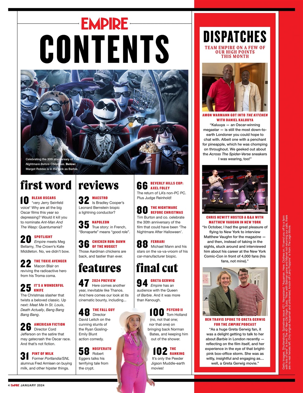 Empire Magazine - Jan-24 Subscriptions | Pocketmags