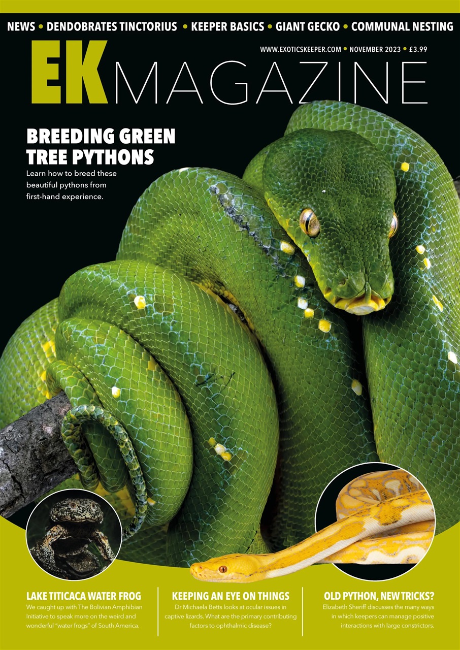 Exotics Keeper Magazine - November 2023 Back Issue