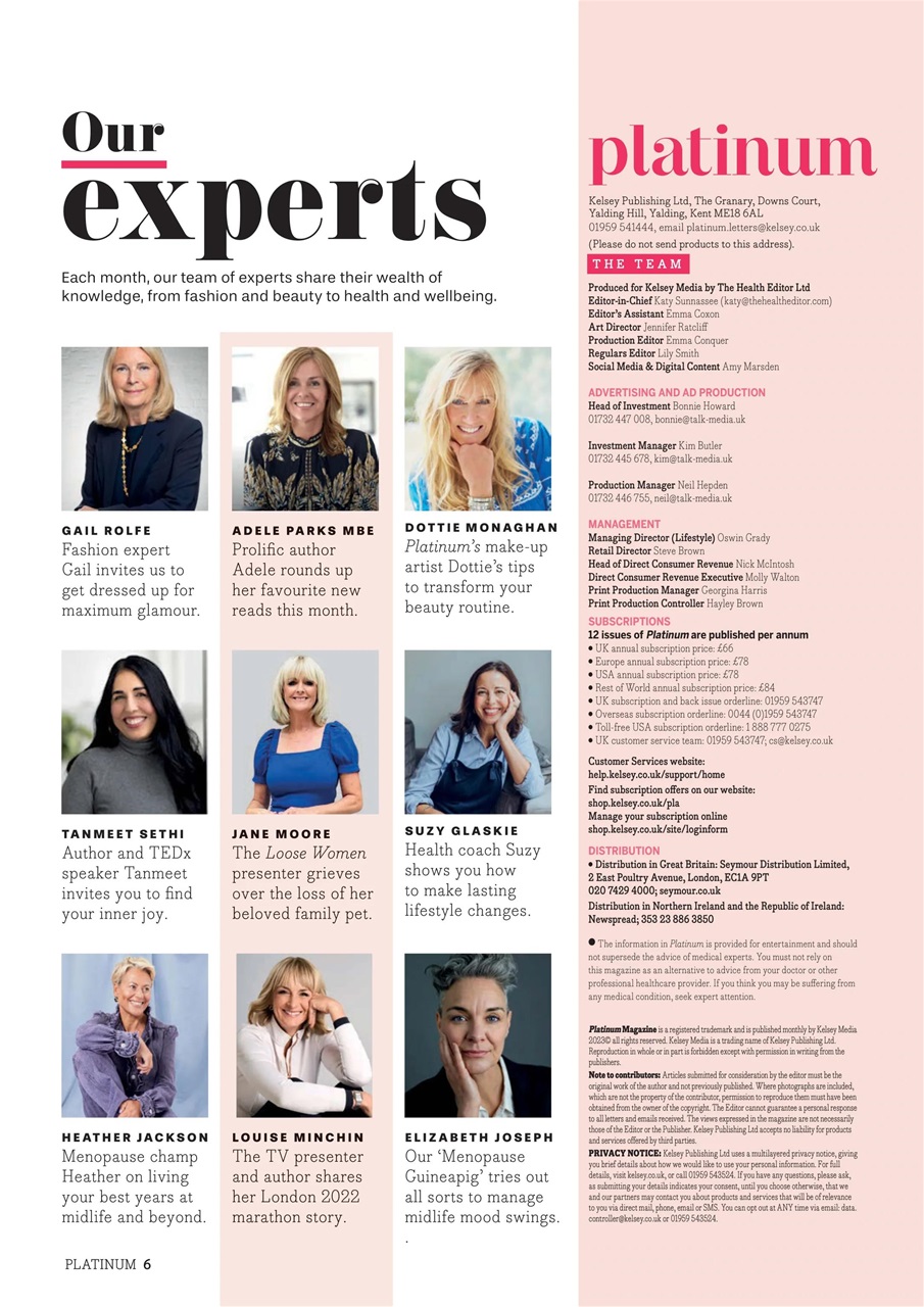 Platinum Magazine - Jan-24 Subscriptions | Pocketmags