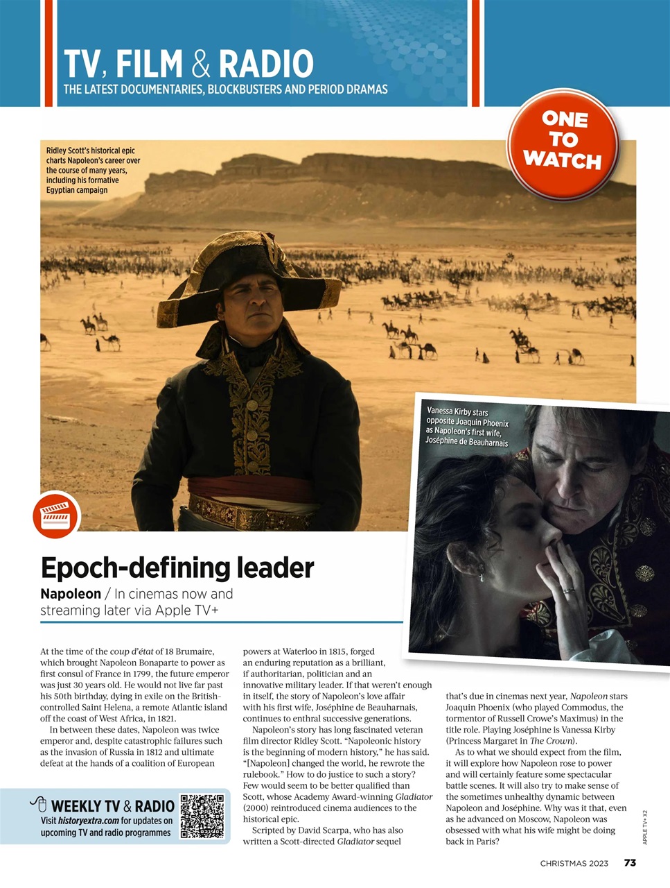 BBC History Revealed Magazine - Christmas 2023 Back Issue
