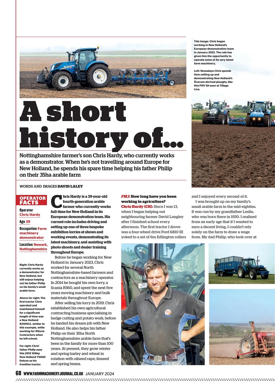 Farm Machinery Journal Magazine - January 2024 Back Issue