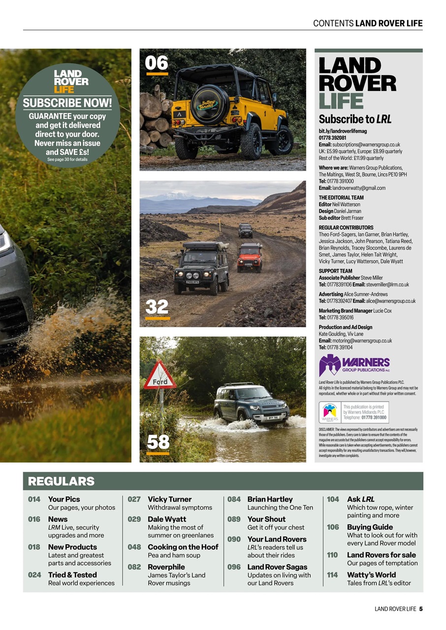 Land Rover Life Magazine Subscriptions and Issue 3 Issue | Pocketmags