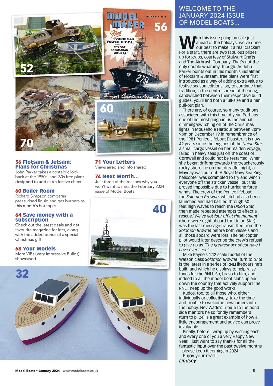 Model Boats Magazine - January 2024 Subscriptions | Pocketmags