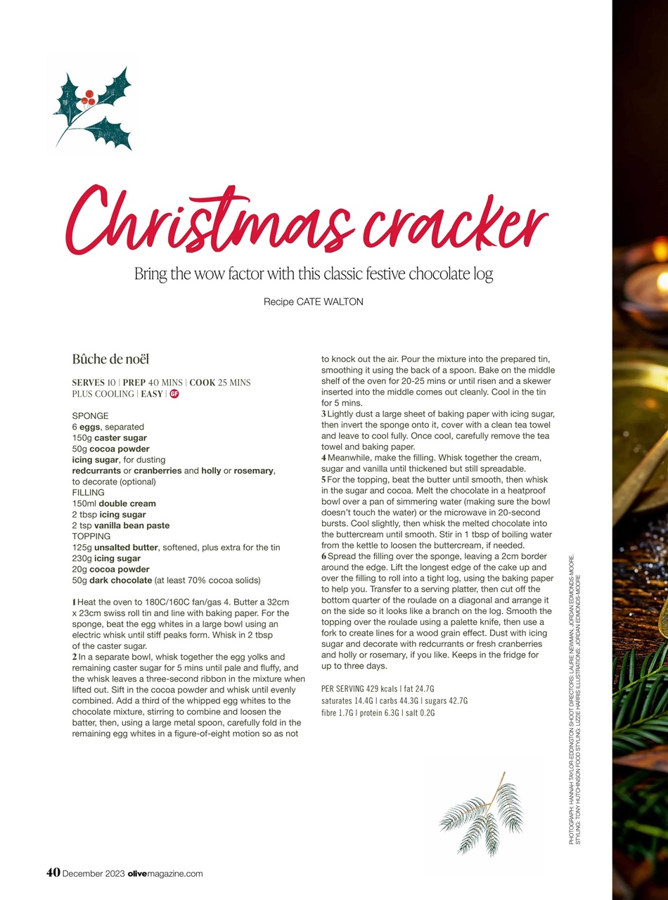 Olive Magazine - December 2023 Subscriptions | Pocketmags