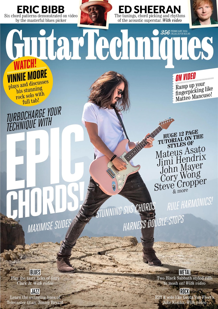 Guitar Techniques Magazine - February 2024 Subscriptions | Pocketmags