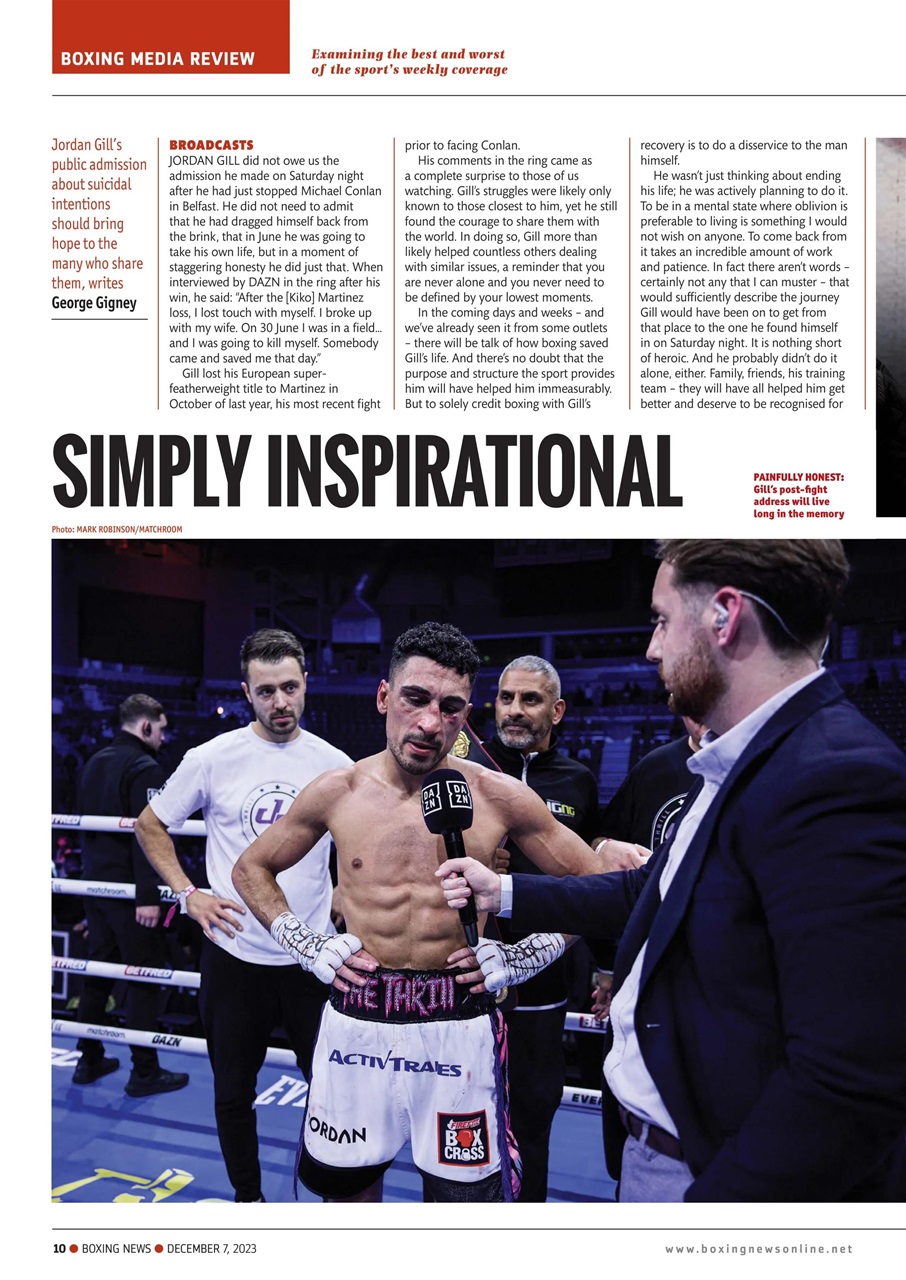 Boxing News Magazine - 7-Dec 2023 Back Issue