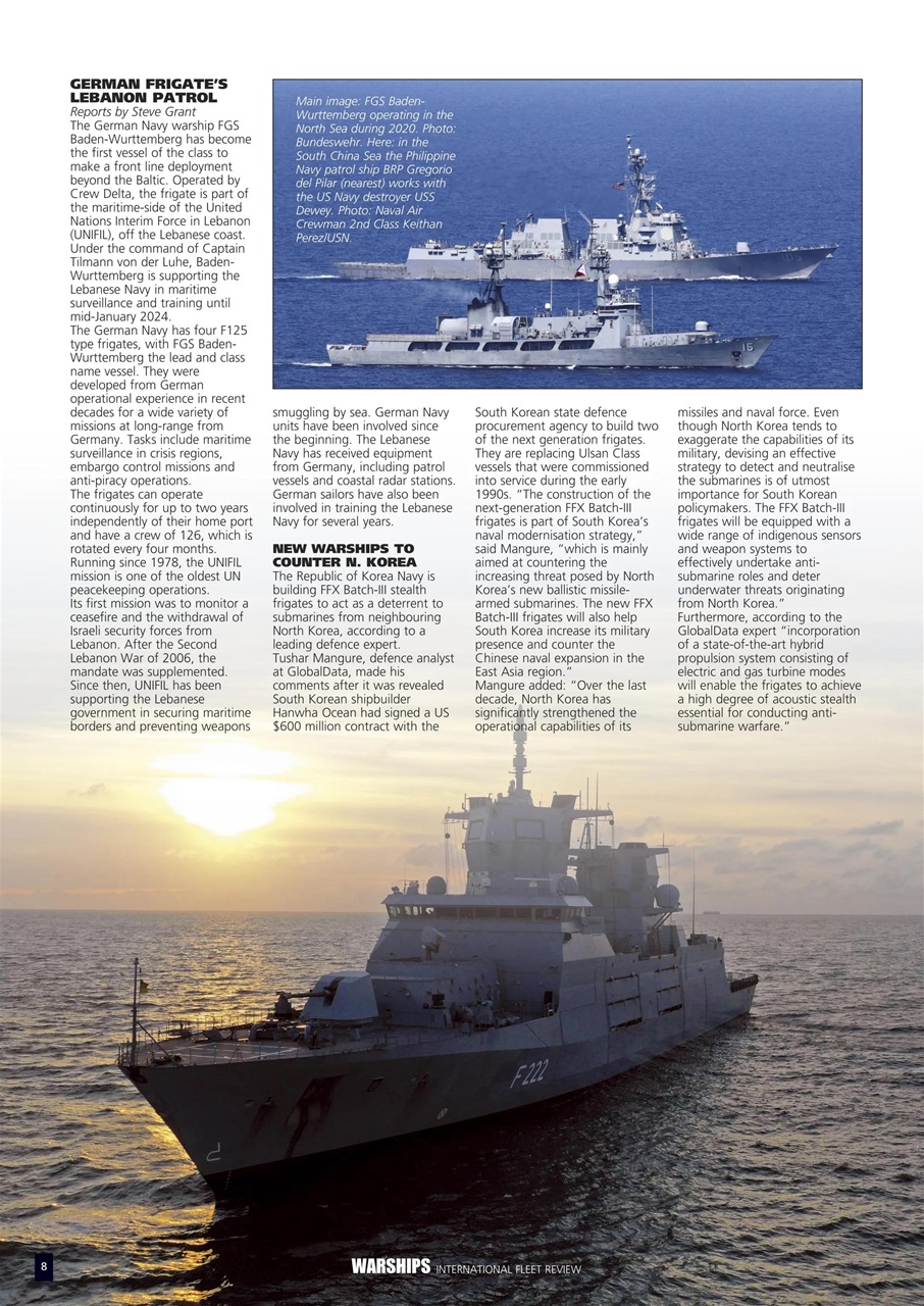 Warships International Fleet Review Magazine - January 2024 ...