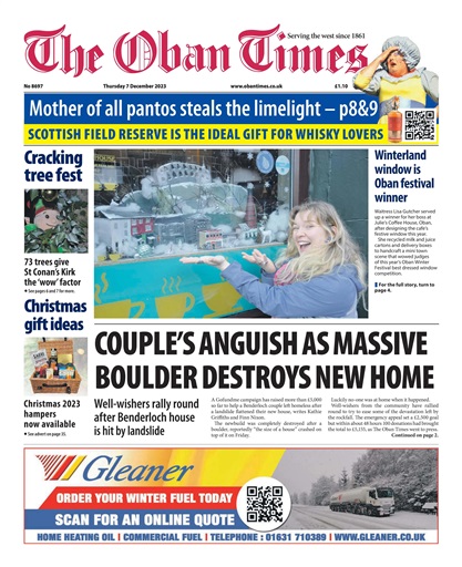 The Oban Times & Lochaber Times Magazine - 7th December, 2023 Back Issue