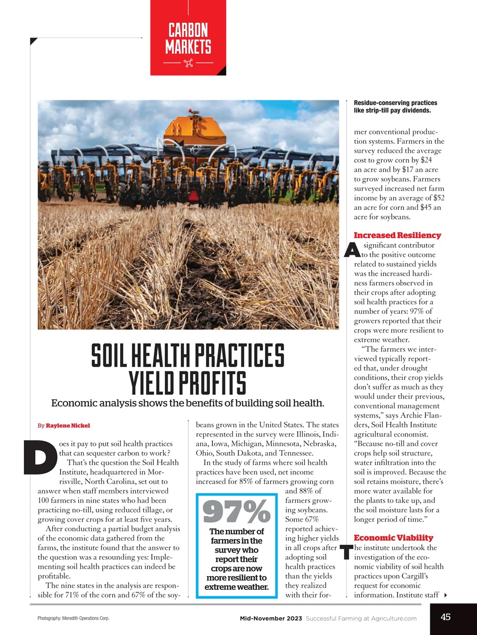 Successful Farming Magazine - Mid-November 2023 Back Issue