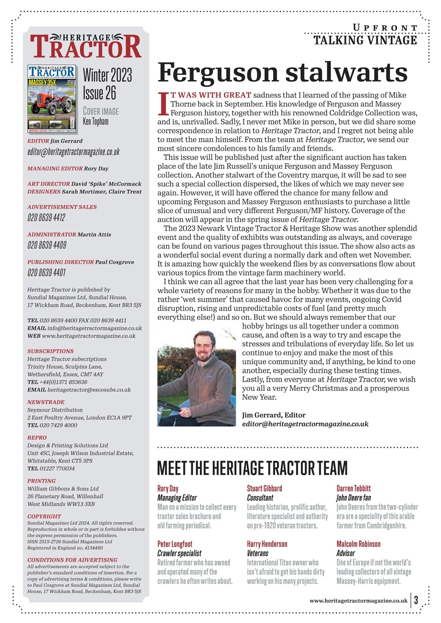 Classic Tractor Magazine - Issue 26 Special Issue