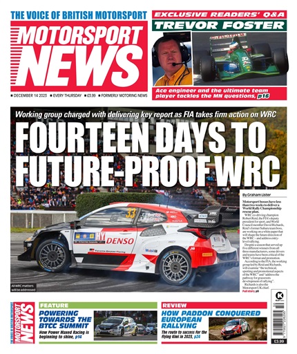 Motorsport News Magazine - 14-Dec-23 Back Issue