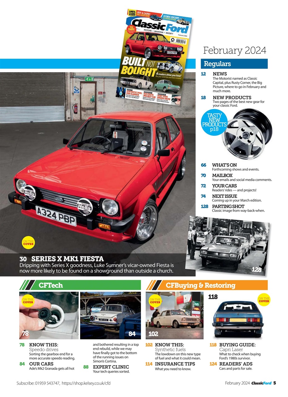 Classic Ford Magazine - Feb-24 Subscriptions | Pocketmags