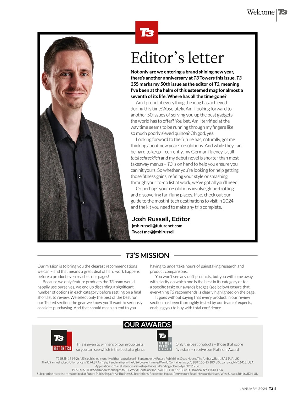 T3 Magazine - January 2024 Subscriptions | Pocketmags