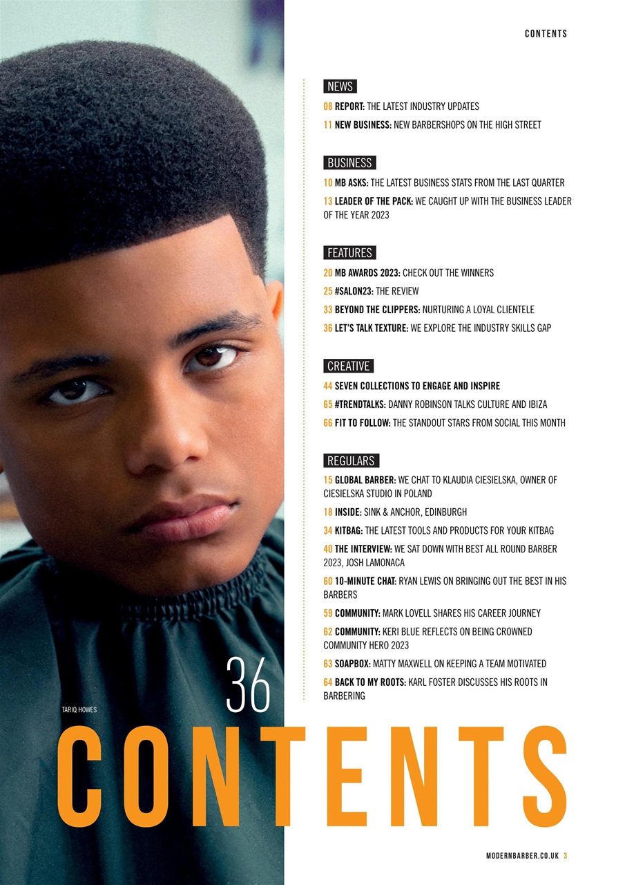 Modern Barber Magazine Abonnements und Jan/March 2024 Ausgabe | Pocketmags