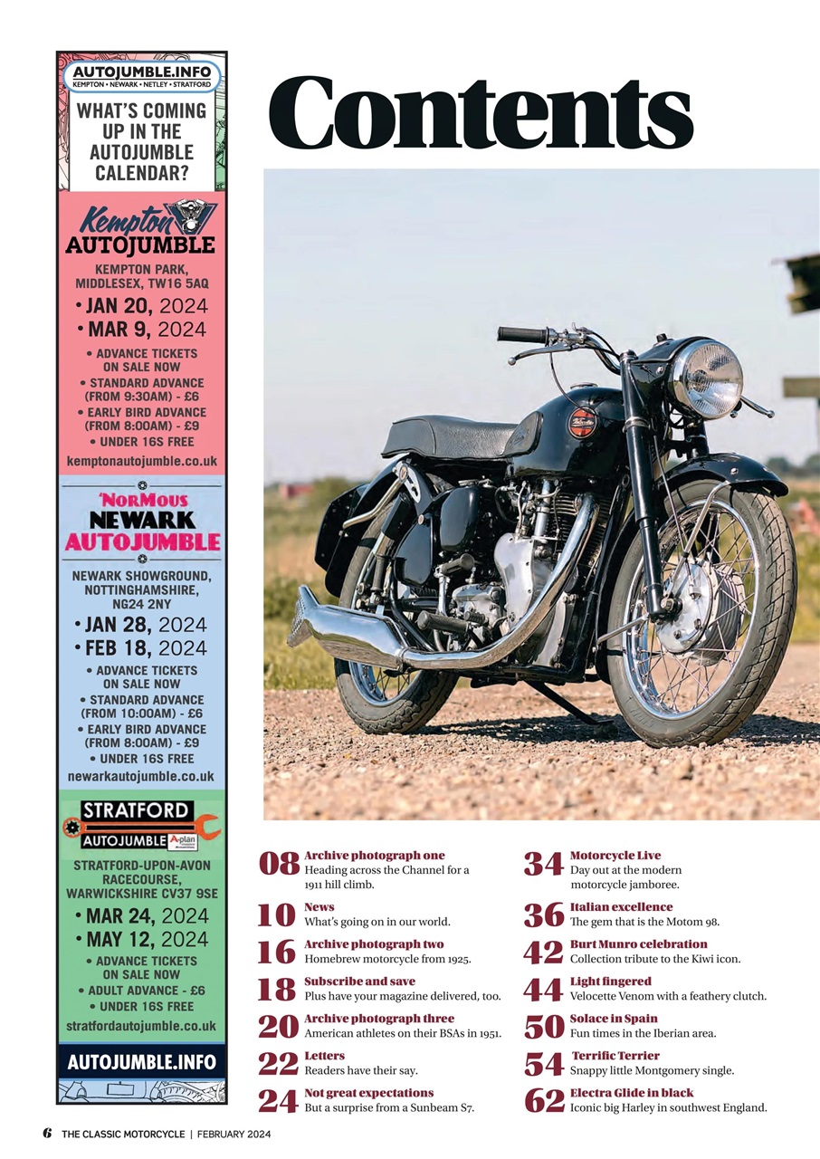 The Classic MotorCycle Magazine - February 2024 Back Issue