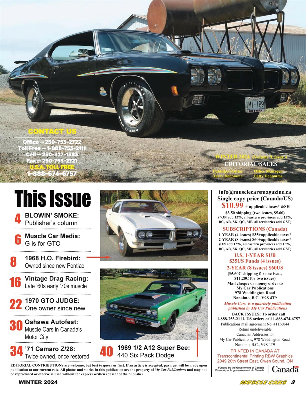 Muscle Cars Magazine - WINTER 2024 Subscriptions | Pocketmags