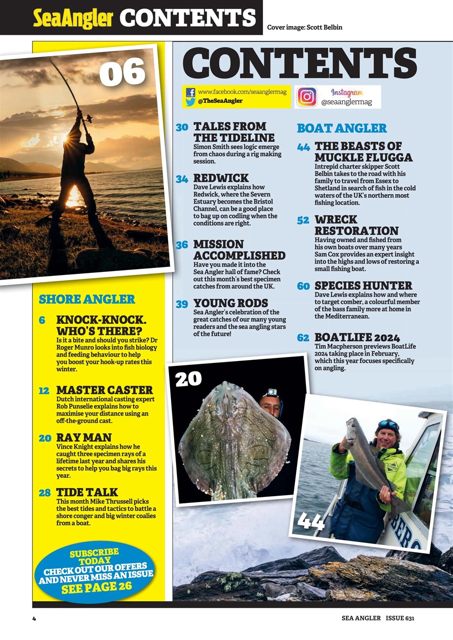 Sea Angler Magazine - 631 Feb-24 Back Issue