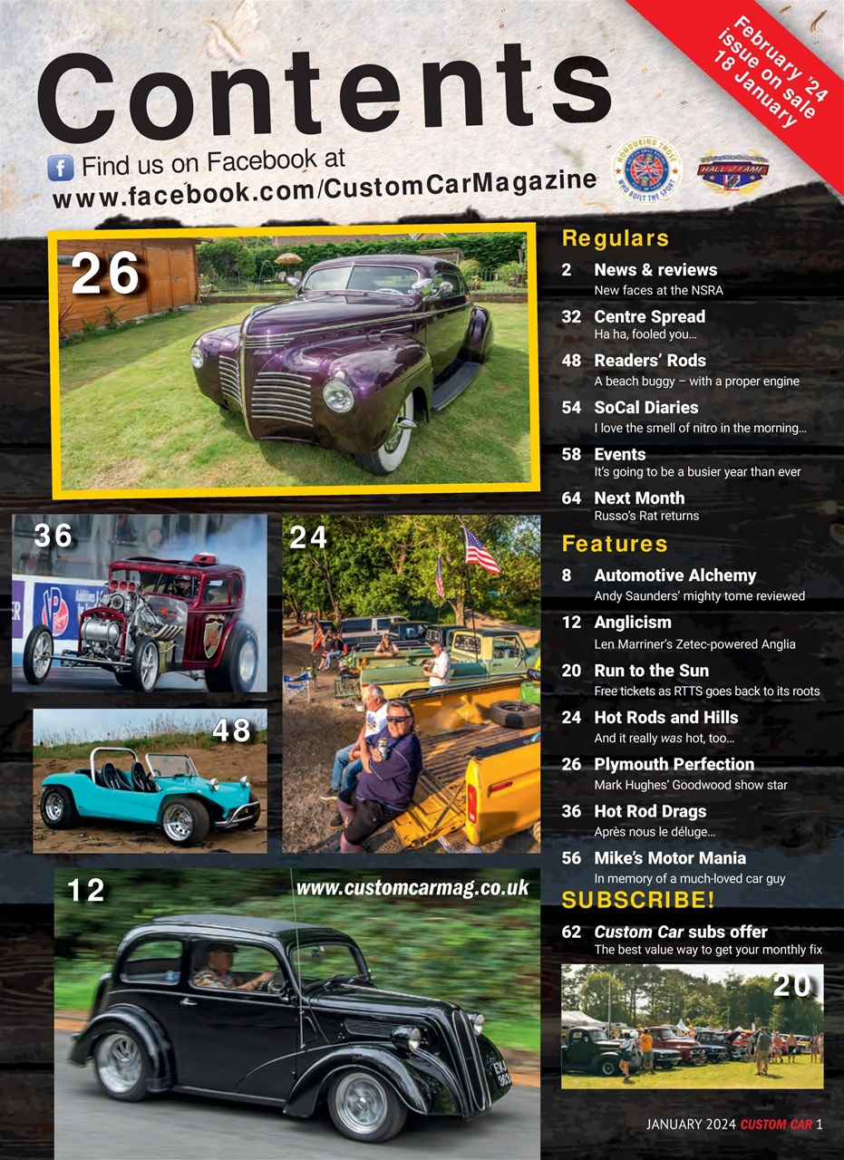 Custom Car Magazine - January 2024 Subscriptions | Pocketmags