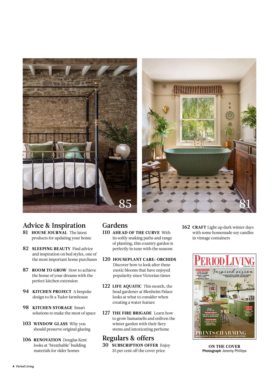 Period Living Magazine - February 2024 Back Issue