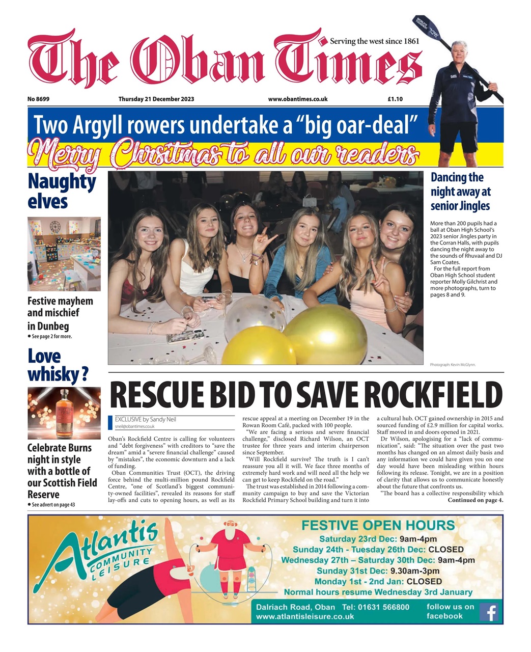 The Oban Times & Lochaber Times Magazine - 21st December, 2023 Back Issue