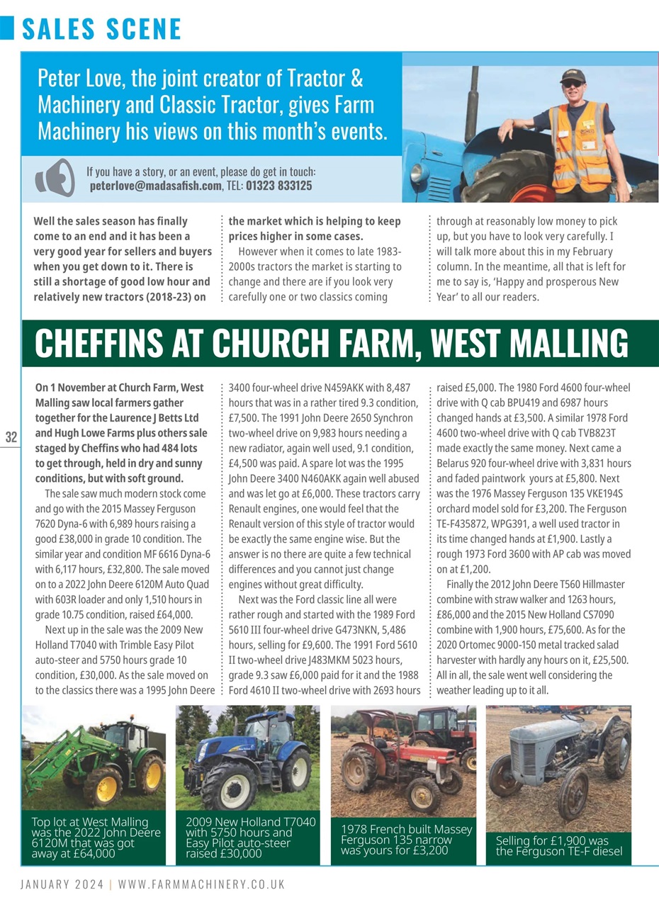 Farm Machinery Magazine - Jan-24 Back Issue