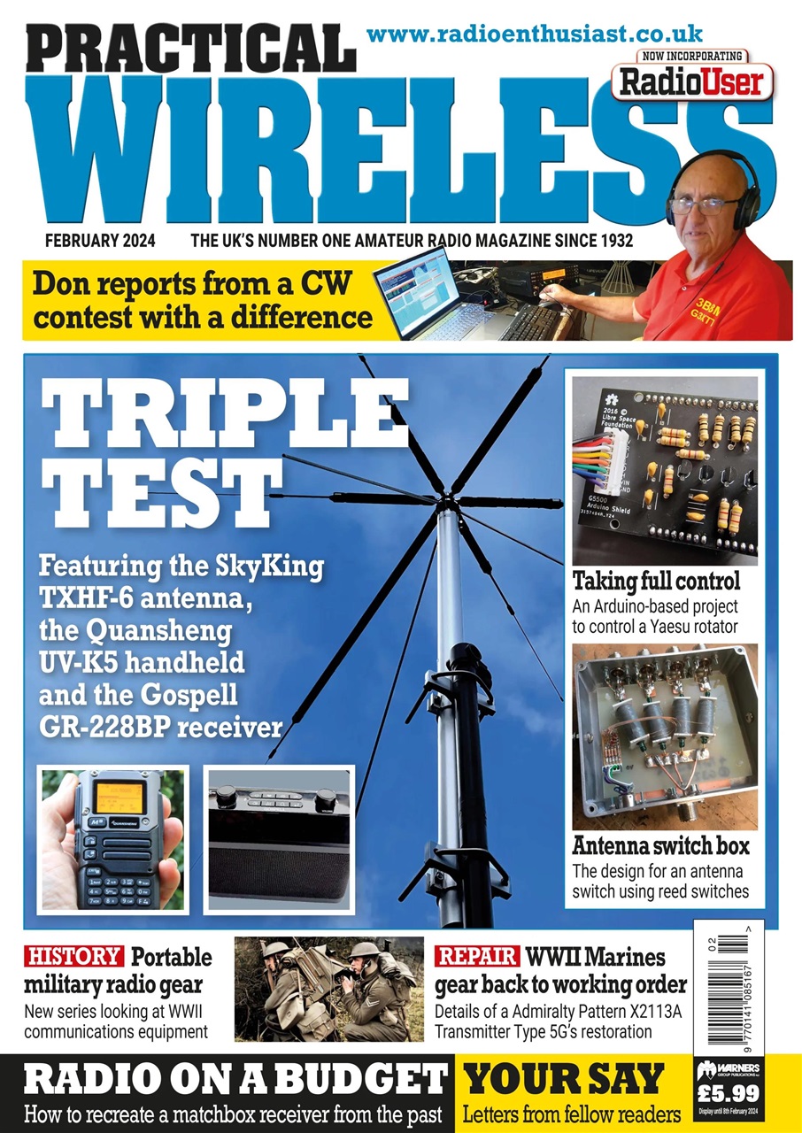 Practical Wireless Magazine - February 2024 Subscriptions | Pocketmags