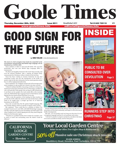 Goole Times Magazine - December 28th 2023 Back Issue