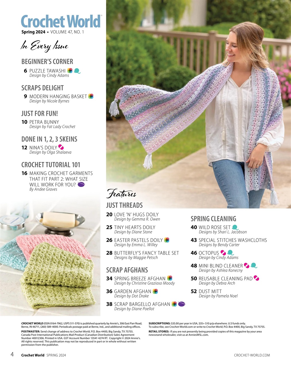 Crochet World Magazine - Spring 24 Subscriptions | Pocketmags