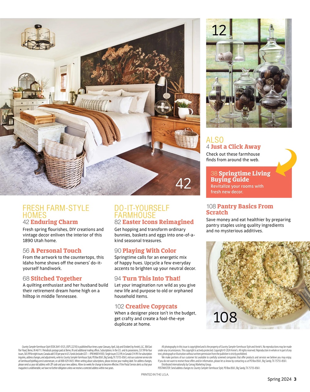 Farmhouse Style Magazine Subscriptions and Spring 2024 Issue | Pocketmags