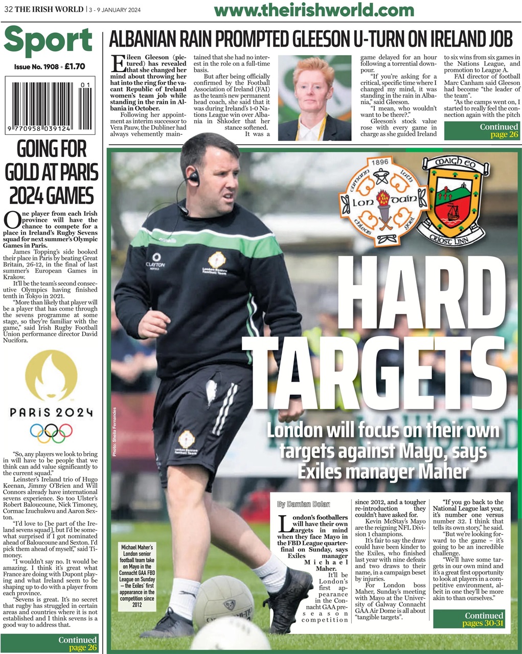 Irish World Magazine - 1908 Back Issue