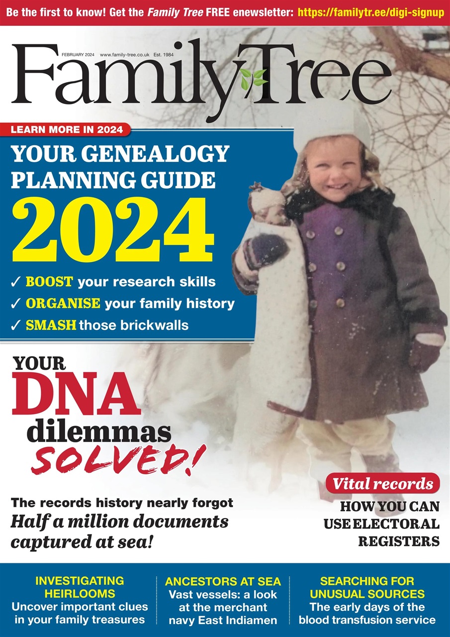 Family Tree Magazine - Family Tree February 2024 Subscriptions | Pocketmags