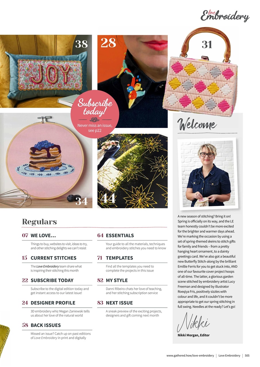 Love Embroidery Magazine - 49 Subscriptions | Pocketmags