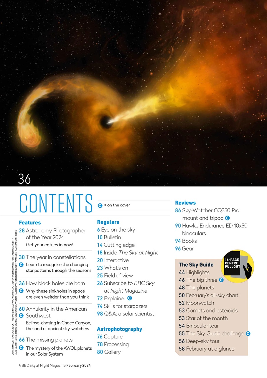 BBC Sky at Night Magazine - February 2024 Back Issue