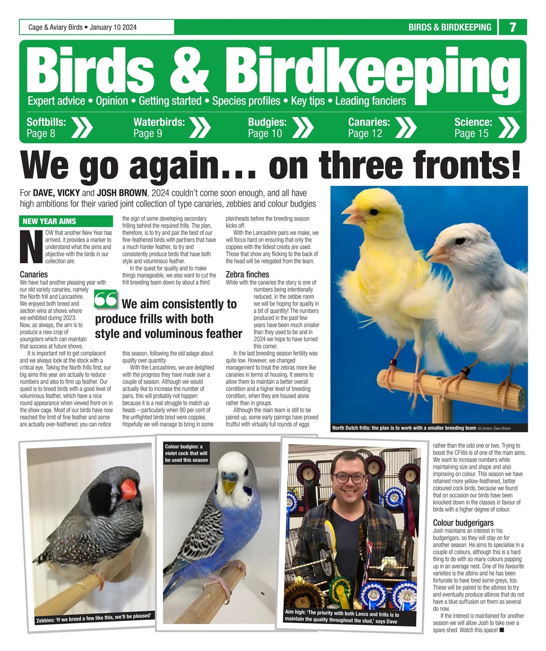 Cage & Aviary Birds Magazine - 10-Jan-24 Back Issue