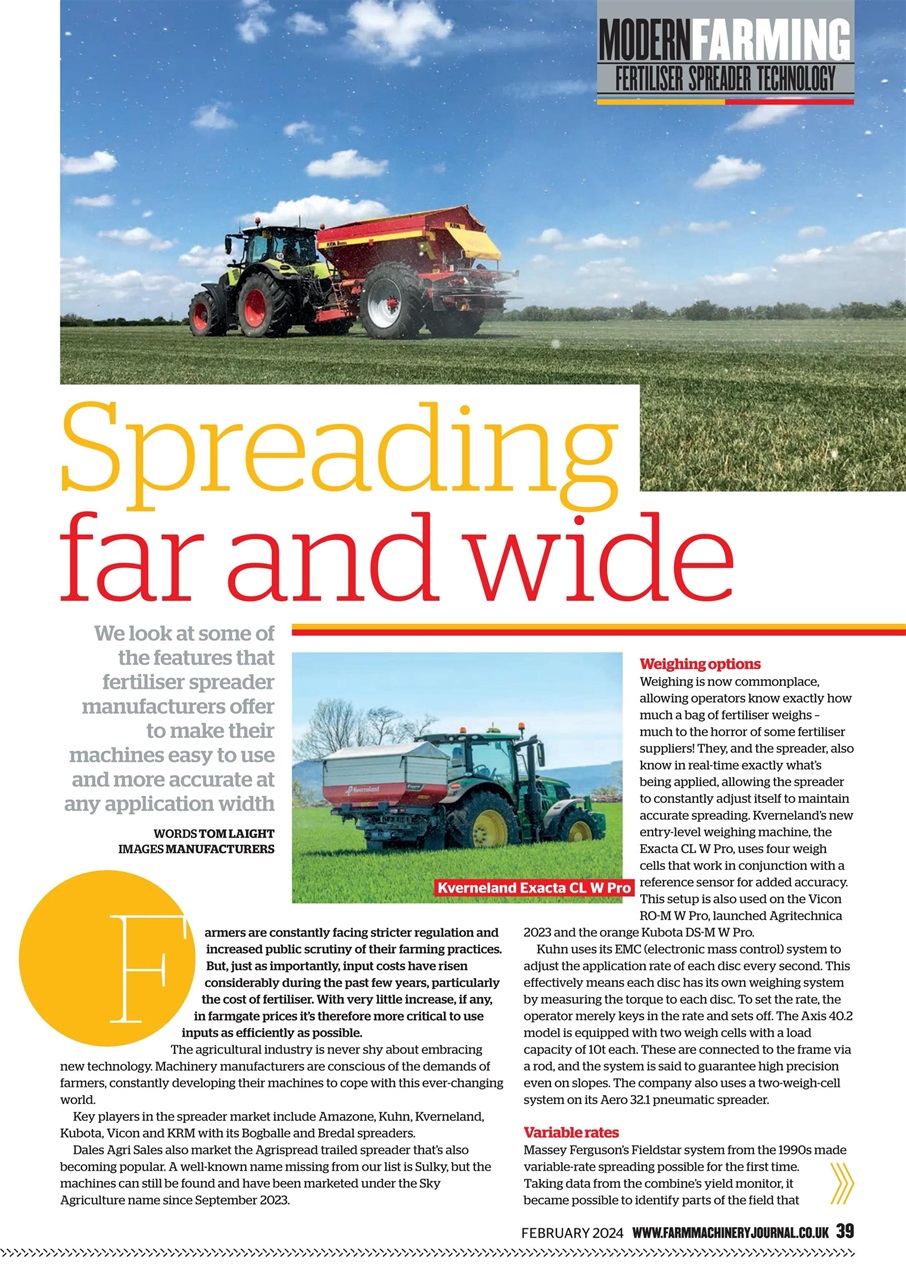 Farm Machinery Journal Magazine - February 2024 Back Issue