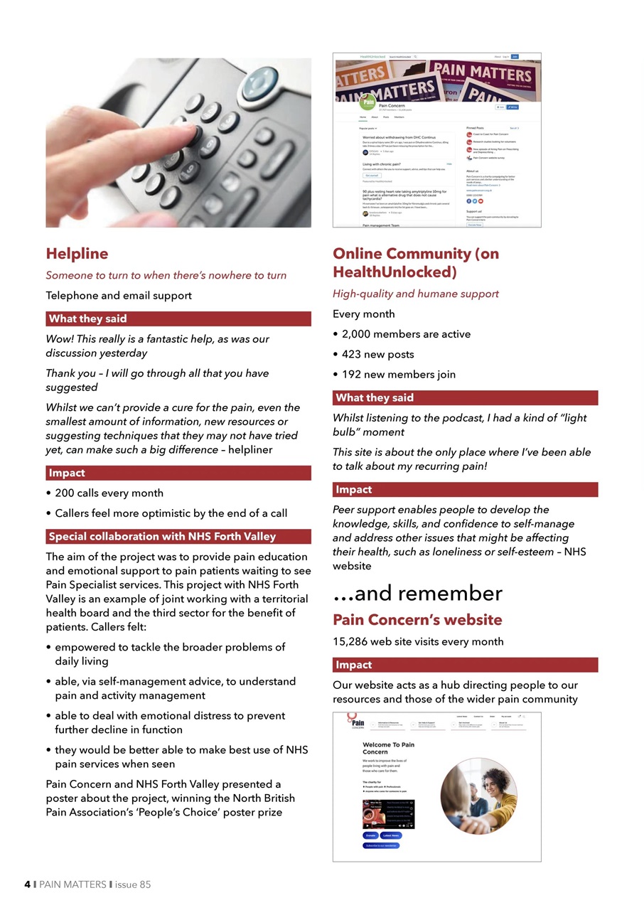 Pain Matters Magazine Subscriptions and 85 Issue | Pocketmags