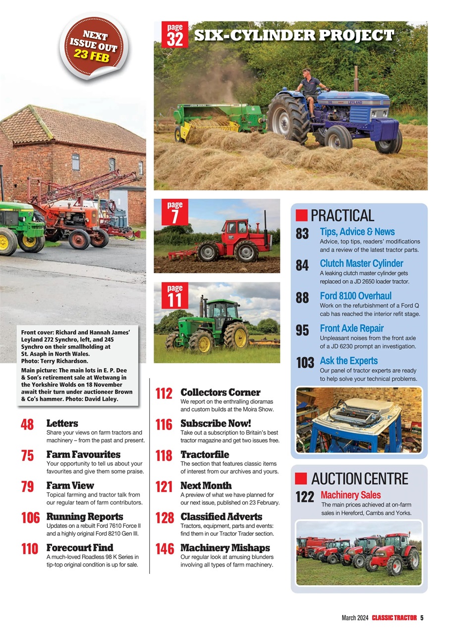 Classic Tractor Magazine - March 2024 Subscriptions | Pocketmags