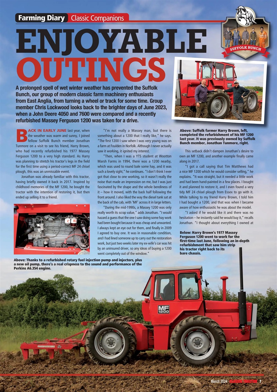 Classic Tractor Magazine - March 2024 Subscriptions | Pocketmags