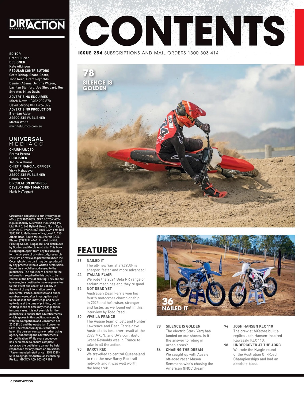 Dirt Action Magazine - 254 Back Issue