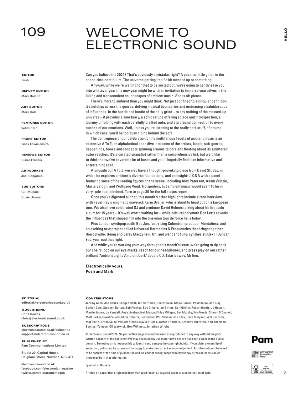 Electronic Sound Magazine - Issue 109 Subscriptions | Pocketmags