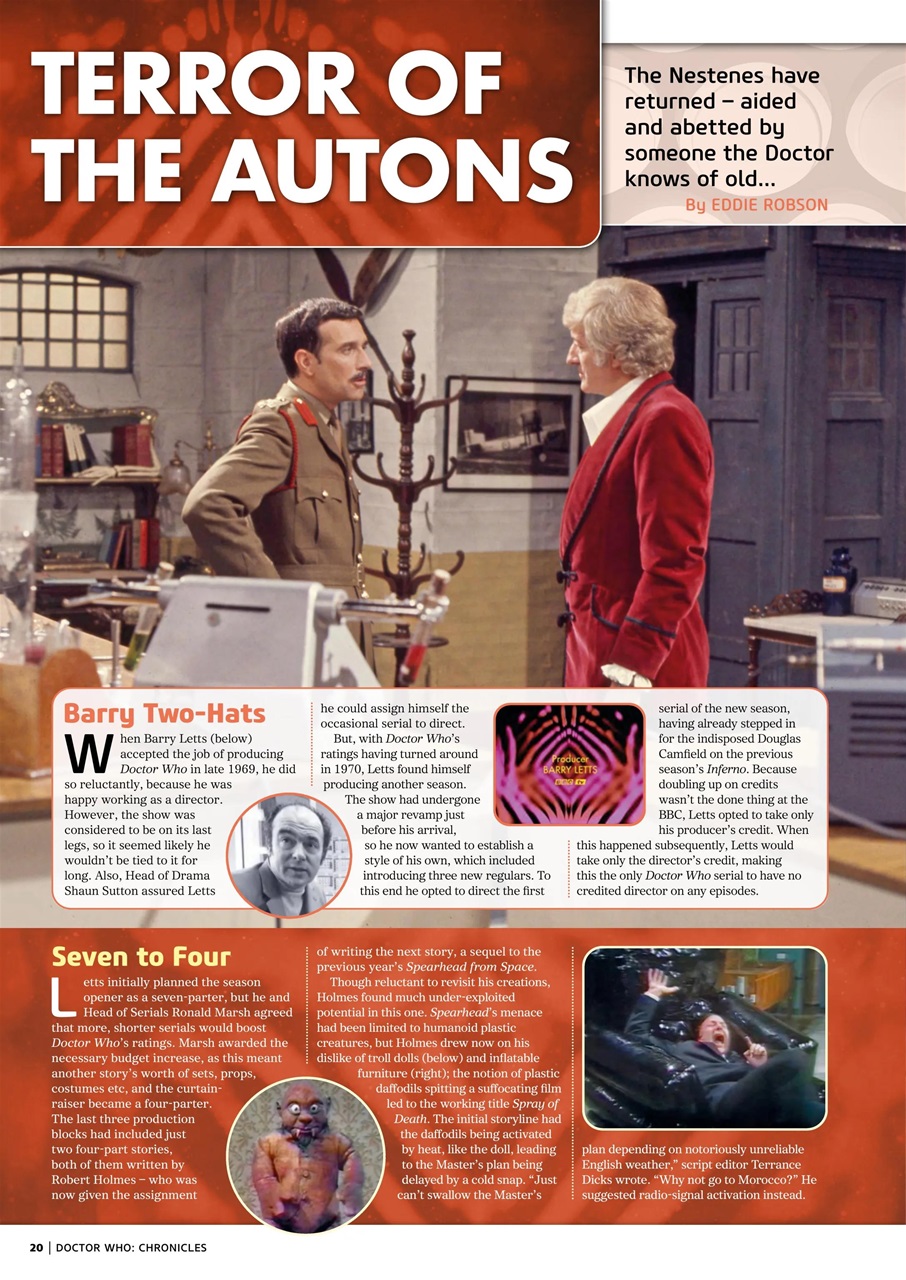 Doctor Who Magazine - Chronicles 1971 Special Issue