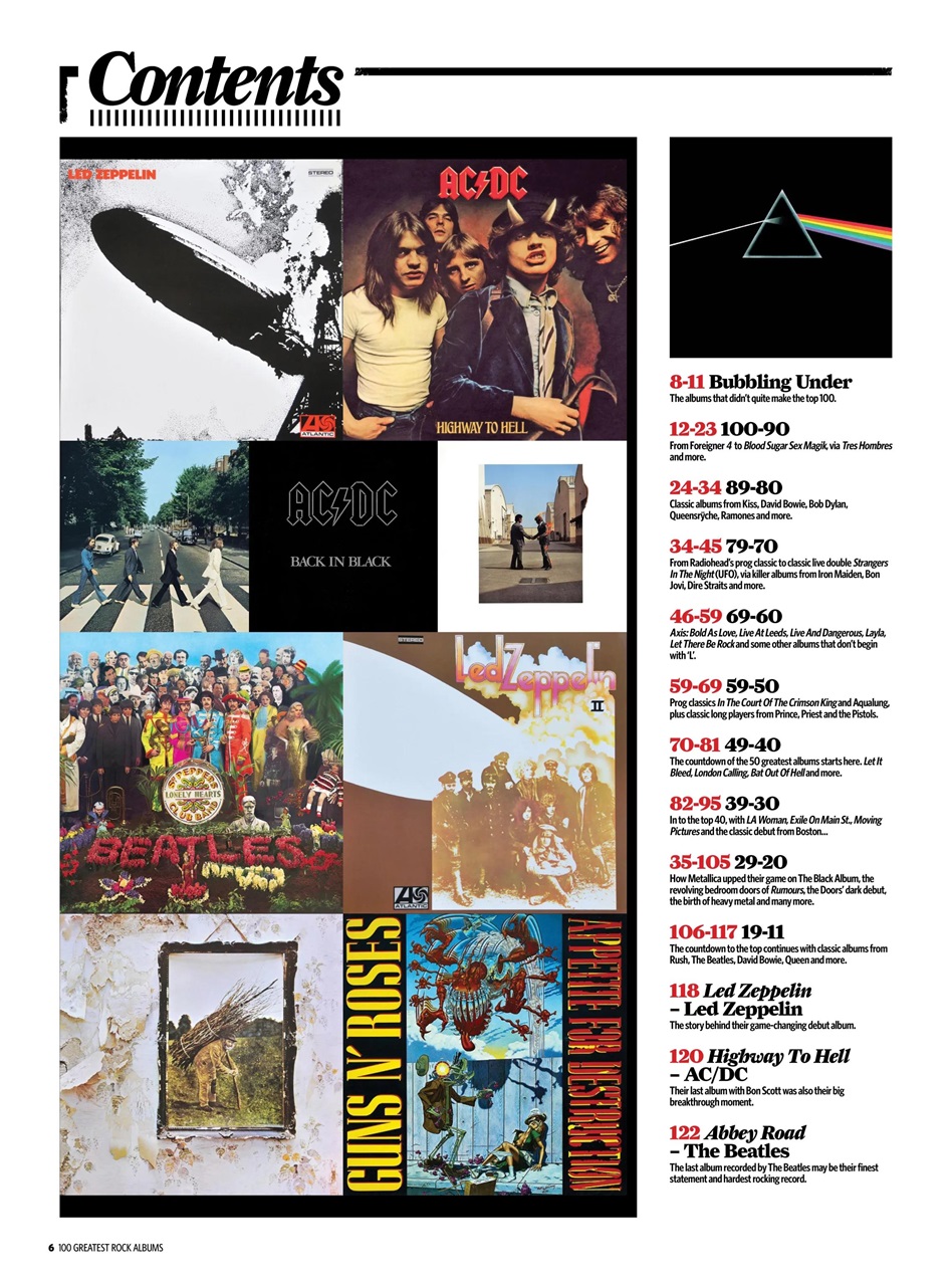 Music Magazine - 100 Greatest Classic Rock Albums Eighth Edition Back Issue