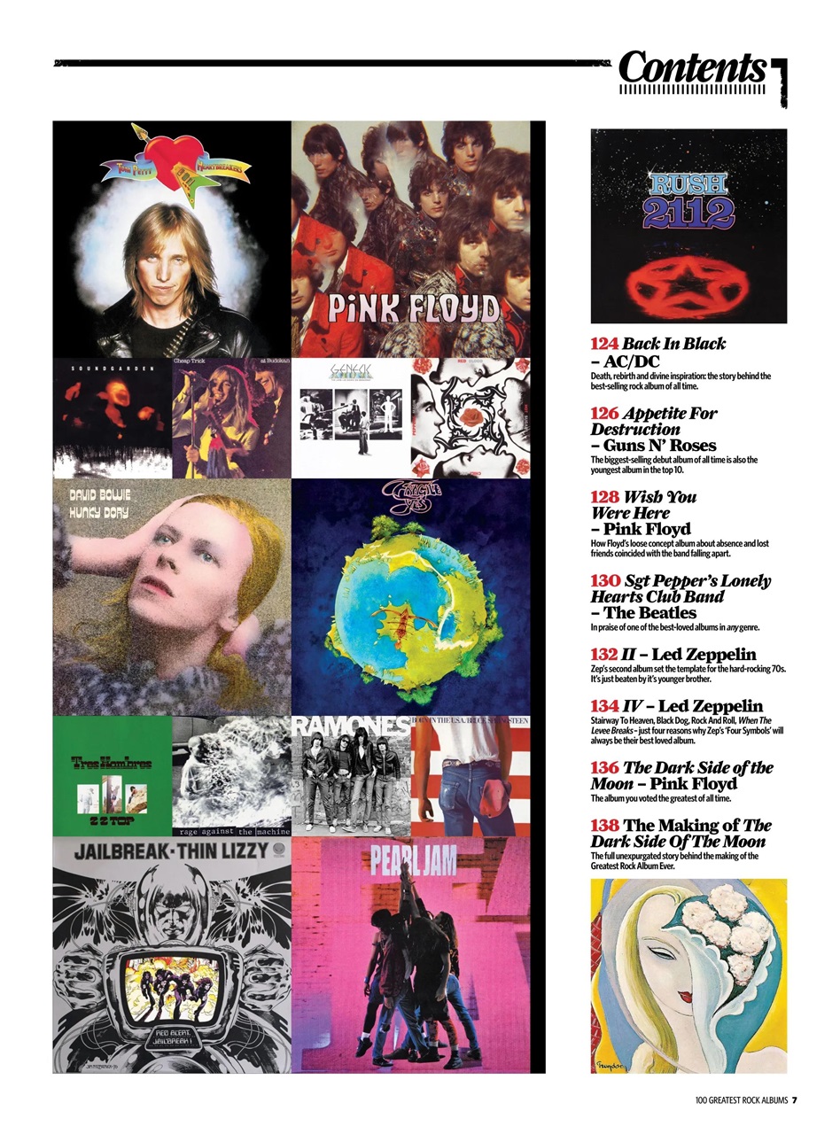 Music Magazine - 100 Greatest Classic Rock Albums Eighth Edition Back Issue